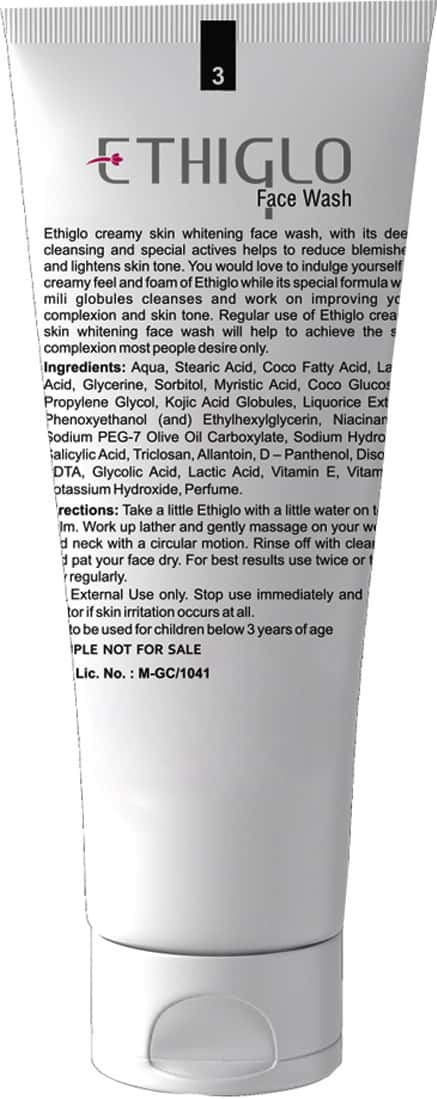 Buy ETHIGLO SKIN WHITENING FACE WASH - 70 GM Online & Get Upto 60% OFF ...