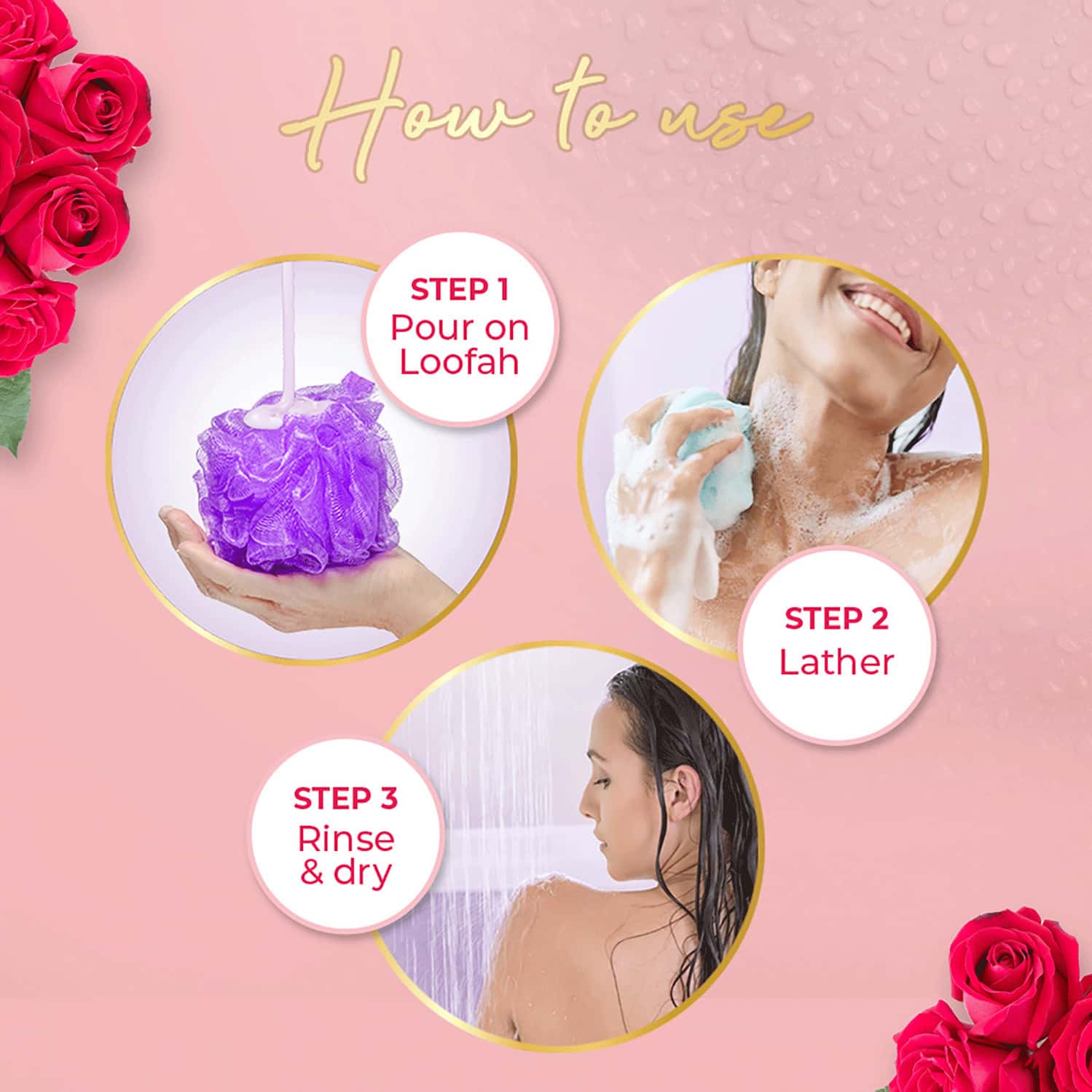 Buy CAMAY PARIS ROMANTIQUE ROSE SHOWER GEL WITH NATURAL OILS, LONG ...