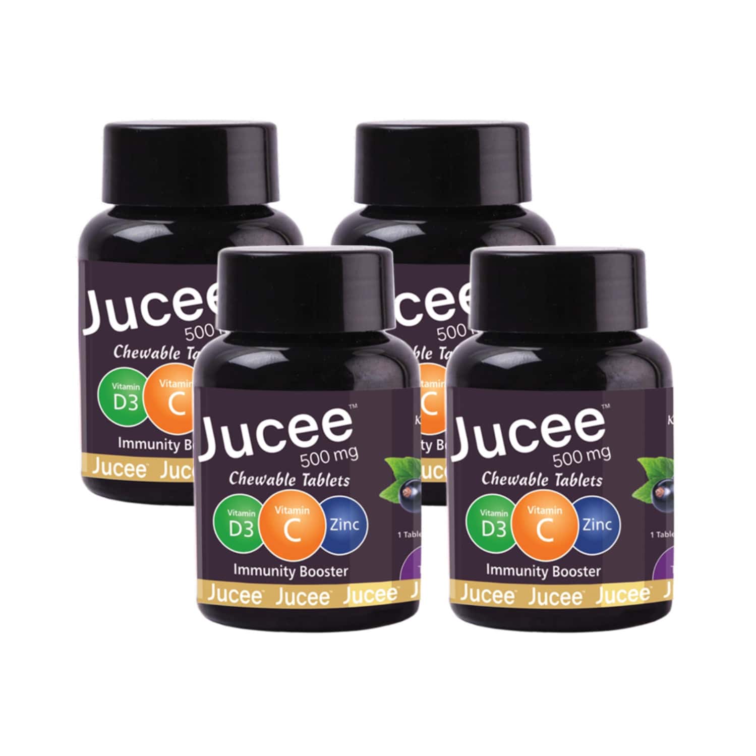Buy JUCEE CHEWABLE TABLETS 60 CAPS | VITAMINS & ZINC | BLACK CURRANT ...
