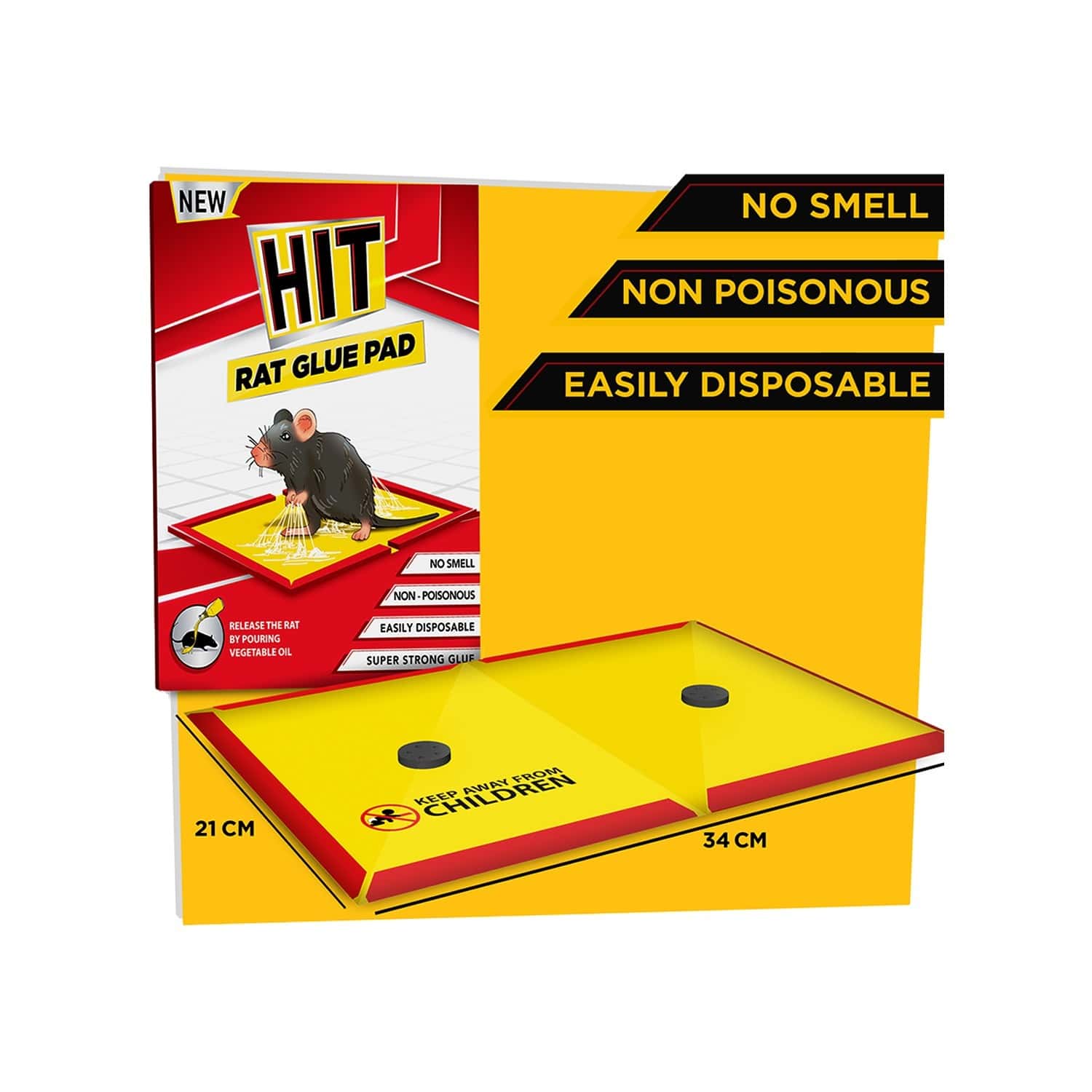 Buy Godrej Hit Rat Glue Pad - Jumbo Pack Of 3 Online & Get Upto 60% OFF ...