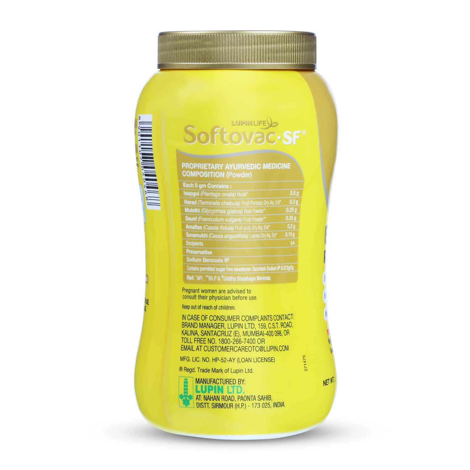 Buy SOFTOVAC SF CONSTIPATION POWDER BOTTLE OF 450 G Online & Get Upto ...