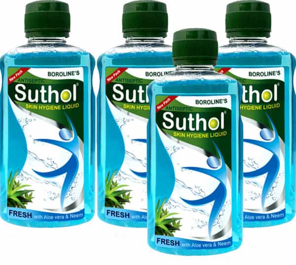 Buy BOROLINE'S SUTHOL FRESH ANTISEPTIC LIQUID 200ML X 4 (PACK OF 4 ...