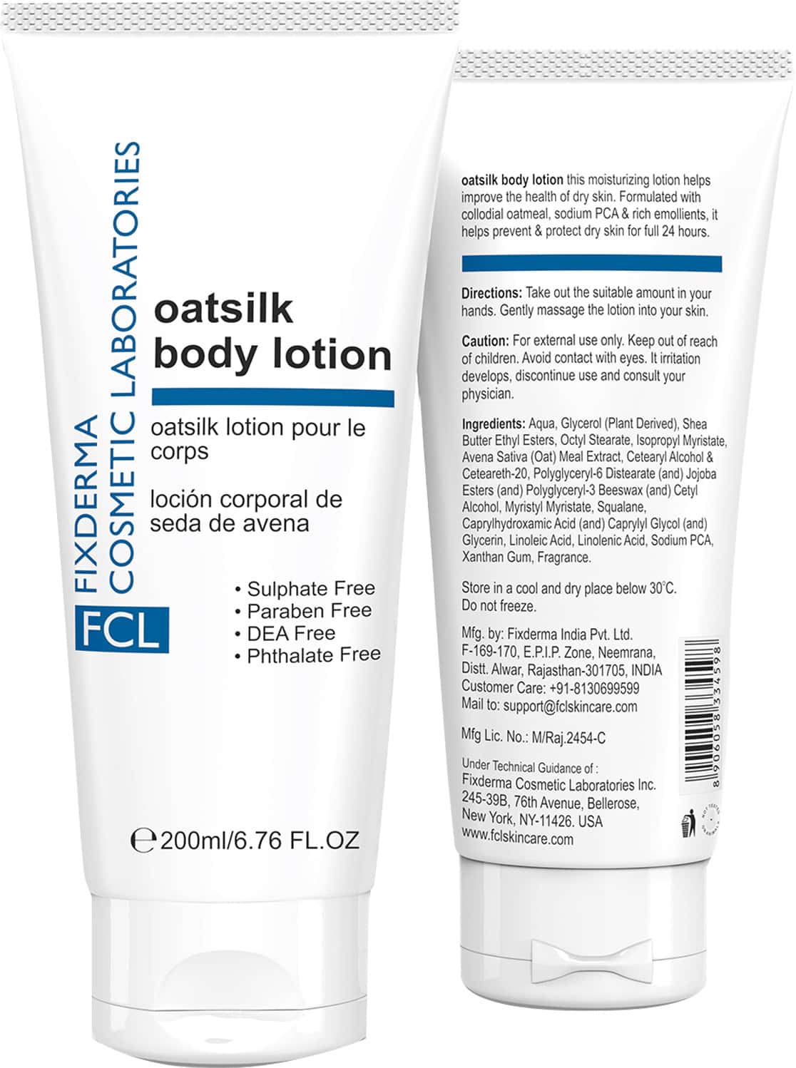 Buy FCL OAT SILK BODY LOTION FOR BINDING MOISTURE TO THE SKIN'S CELLS ...