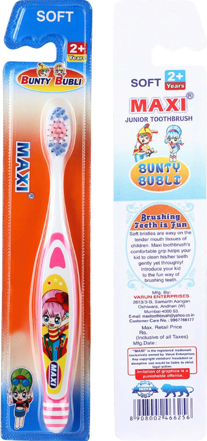 Buy MAXI BUNTY BUBLI JUNIOR TOOTHBRUSH (BUY 1 GET 1 FREE) Online & Get ...
