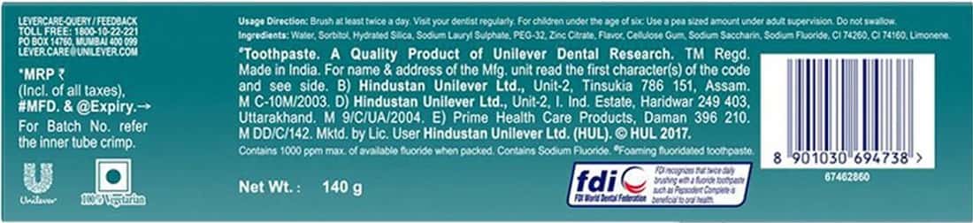 Buy PEPSODENT EXPERT PROTECTION COMPLETE TOOTHPASTE 140 GM Online & Get ...