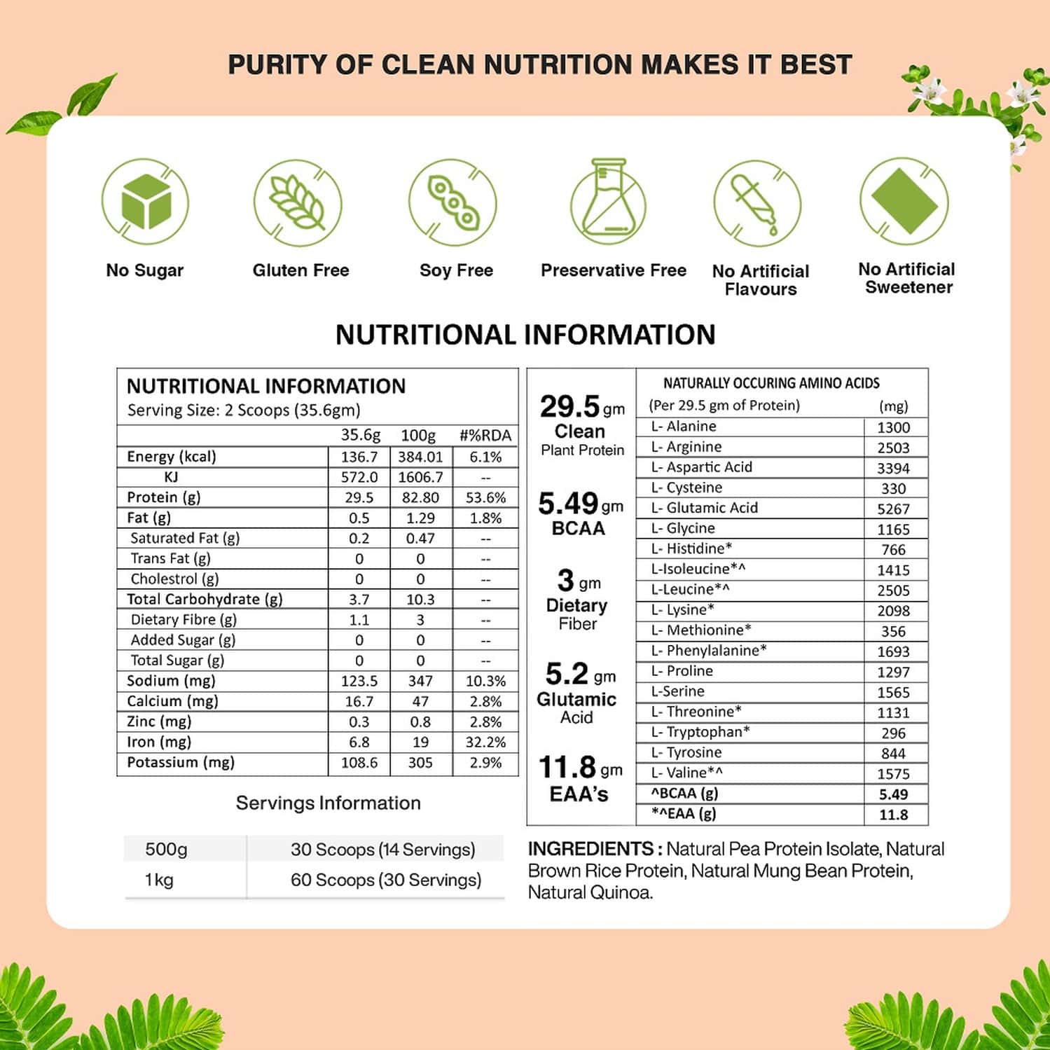 Buy VEGAN GREENS EVERYDAY ALL NATURAL PLANT PROTEIN. CLEAN EVERYDAY ...