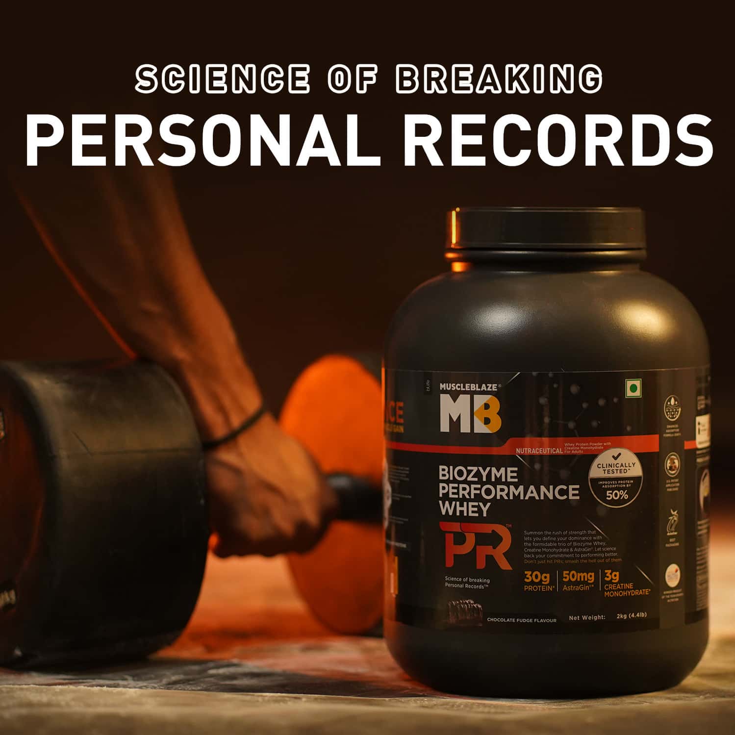 Buy MUSCLEBLAZE BIOZYME PERFORMANCE WHEY PROTEIN PR (CHOCOLATE FUDGE, 2 ...