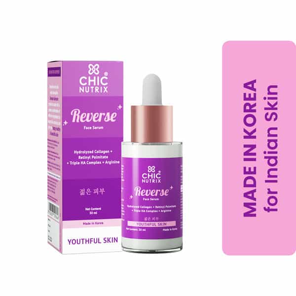 Buy CHICNUTRIX REVERSE-ANTI-AGING SERUM WITH COLLAGEN PEPTIDE | RETINYL PALMITATE & 2% ...
