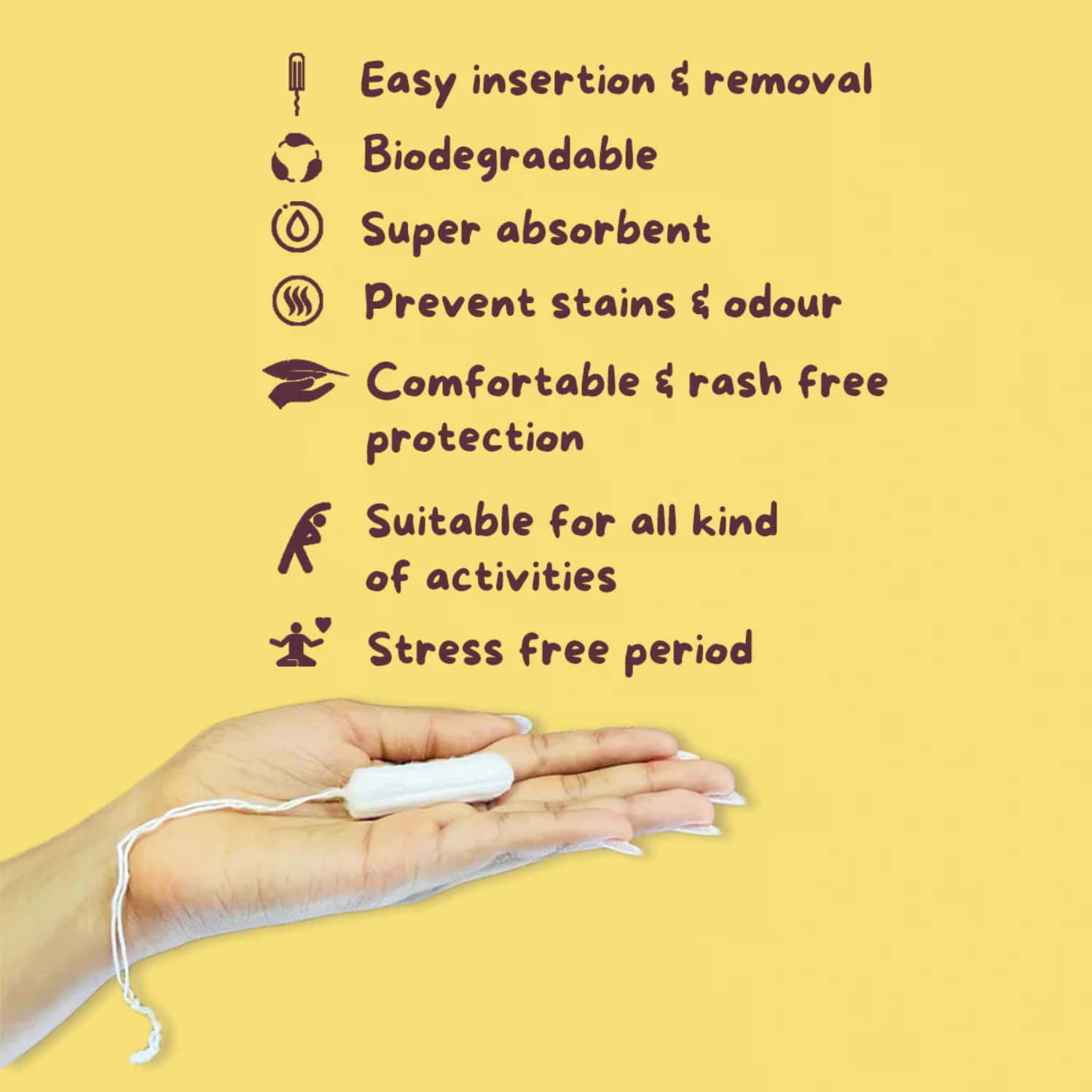 Buy LEMME BE HEAVY FLOW TAMPONS|100% COTTON CERTIFIED BIODEGRADABLE|DYE ...