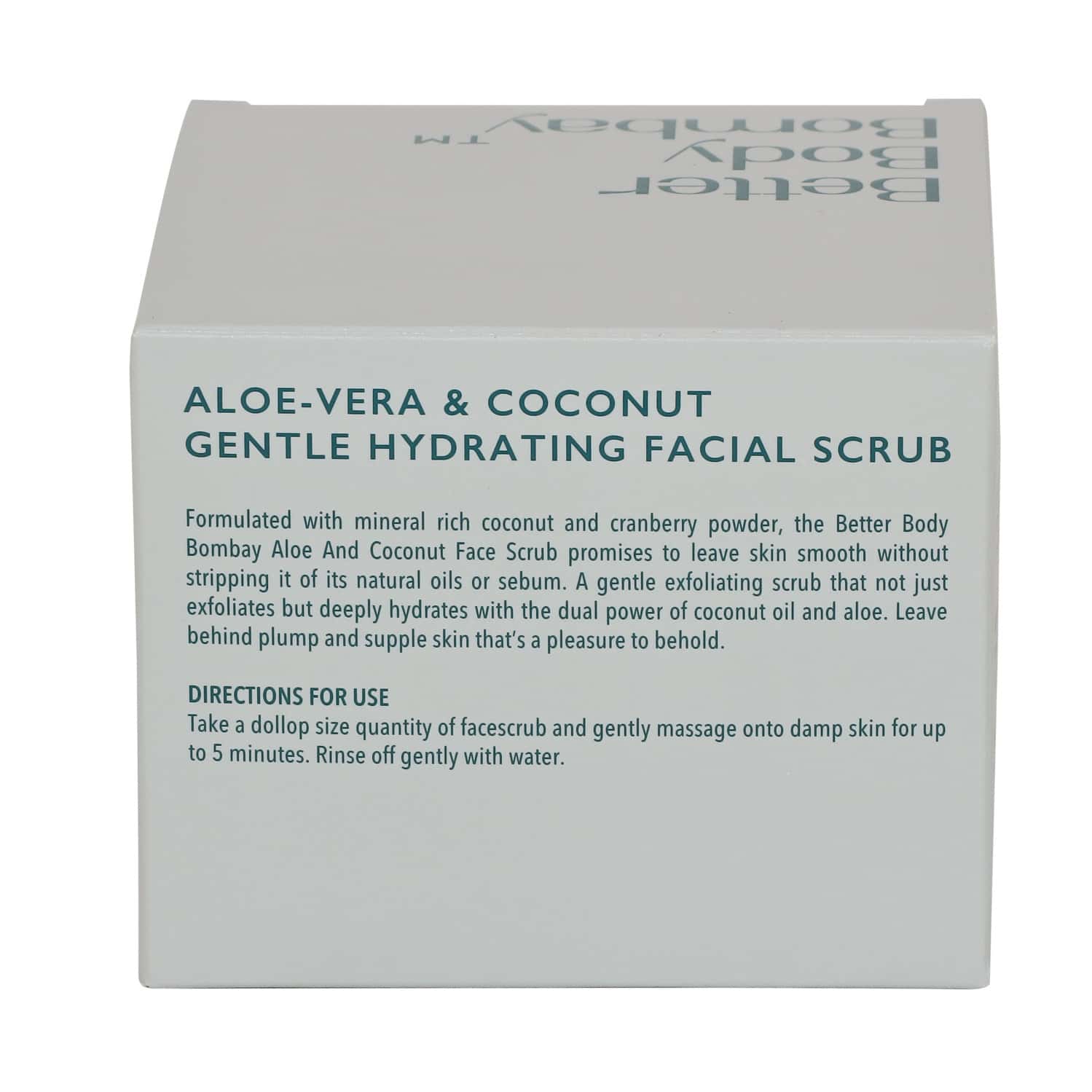 Buy BBB BETTER BODY BOMBAY ALOE & COCONUT GENTLE HYDRATING FACIAL SCRUB ...