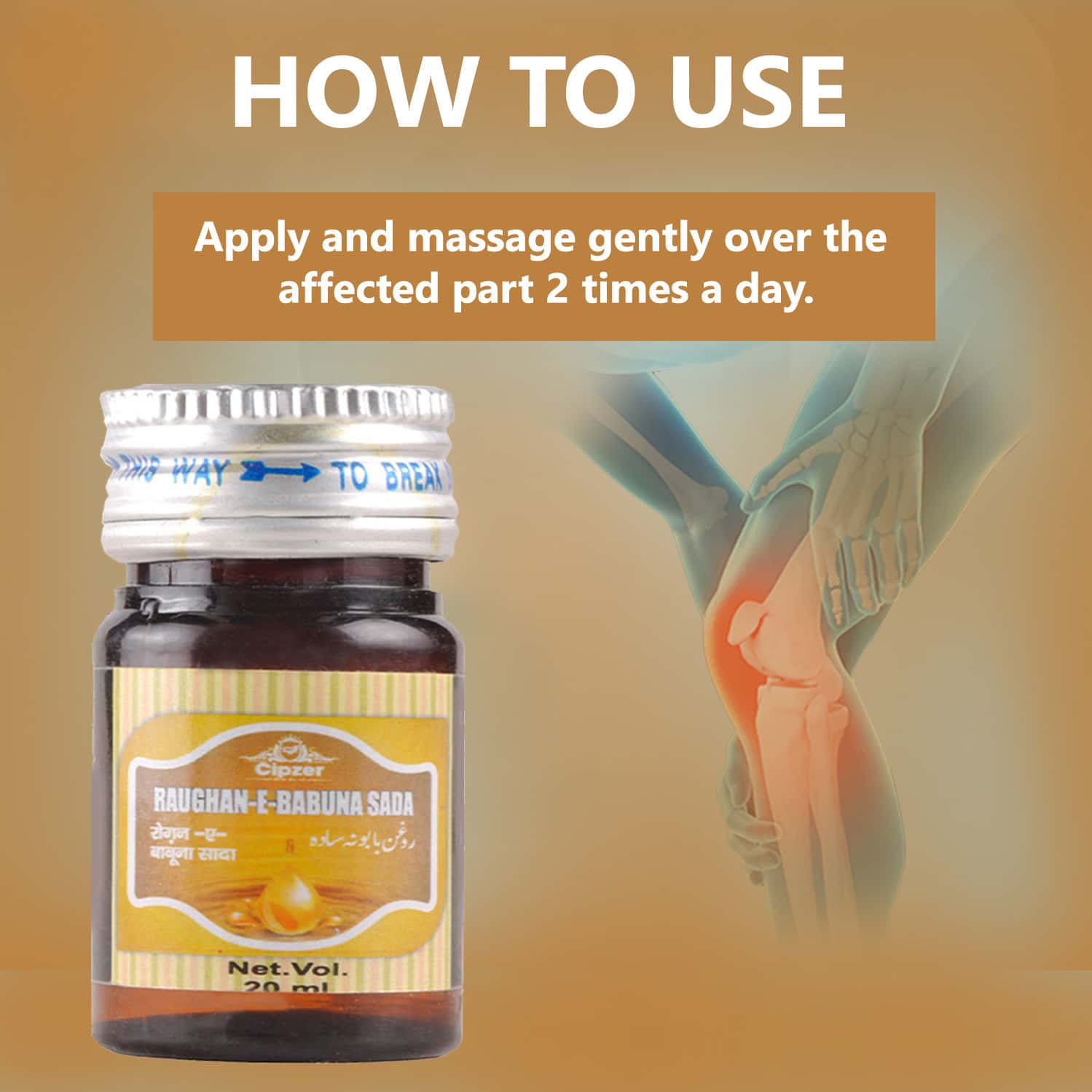 Buy CIPZER ROGHAN BABUNA | USEFUL IN GOUT, BACKACHE, SWELLING OF JOINTS ...