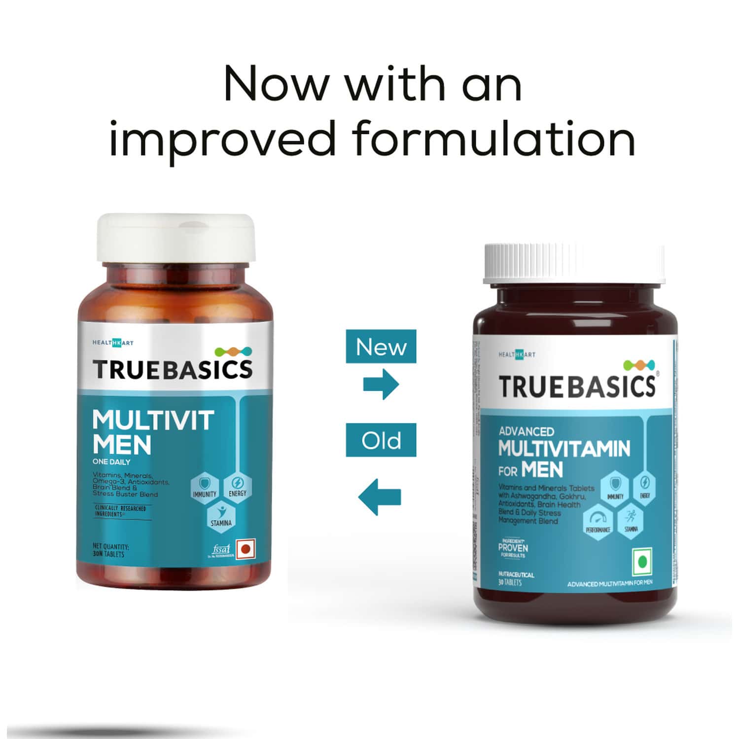 Buy TRUEBASICS MULTIVIT MEN, MULTIVITAMIN FOR MEN, 30 MULTIVITAMIN ...