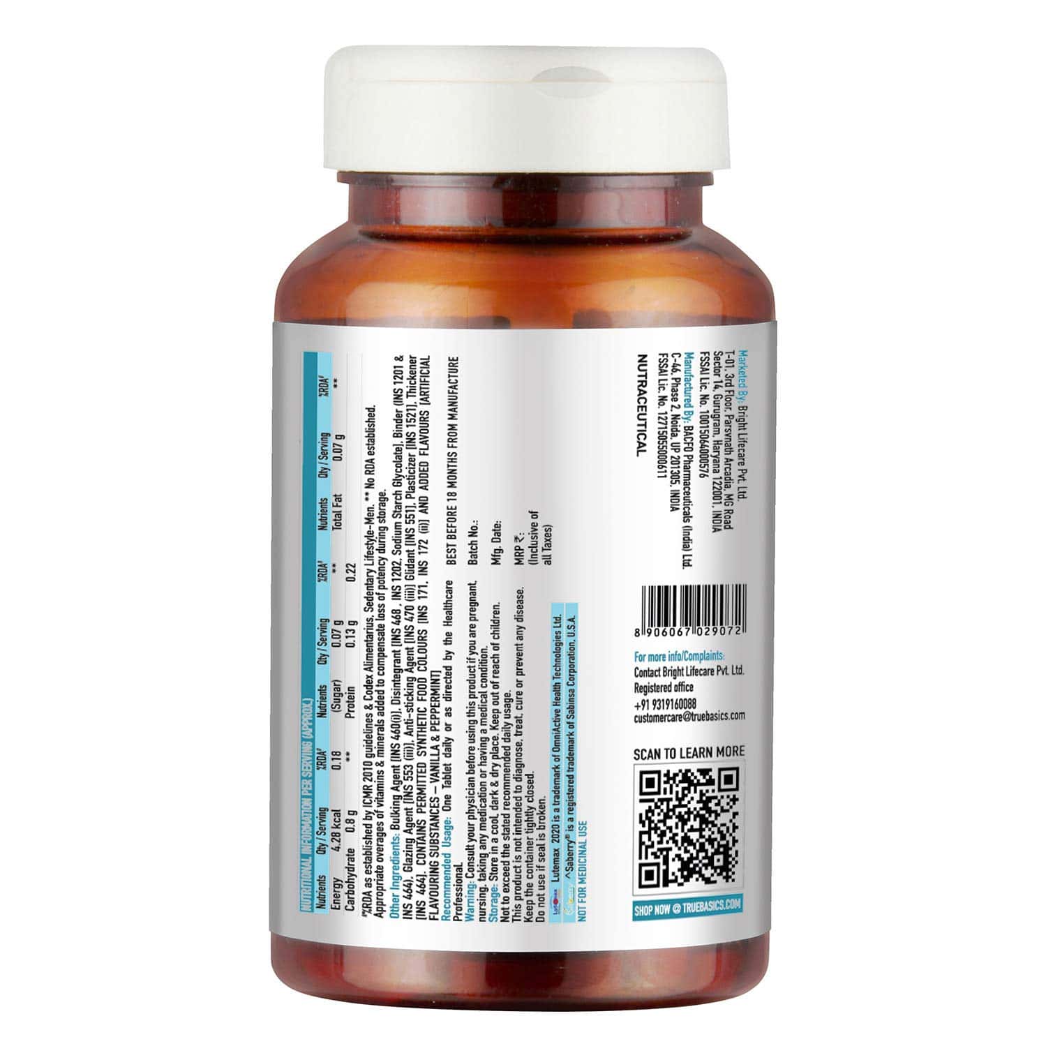 Buy TRUEBASICS MULTIVIT MEN, MULTIVITAMIN FOR MEN, 30 MULTIVITAMIN ...