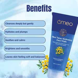 Buy OMEO BLUE TANSY HYDRATING FACE WASH WITH HYALURONIC ACID | DRY ...