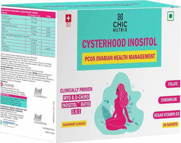 Buy CHICNUTRIX CYSTERHOOD INOSITOL - PCOS OVARIAN HEALTH MANAGEMENT ...