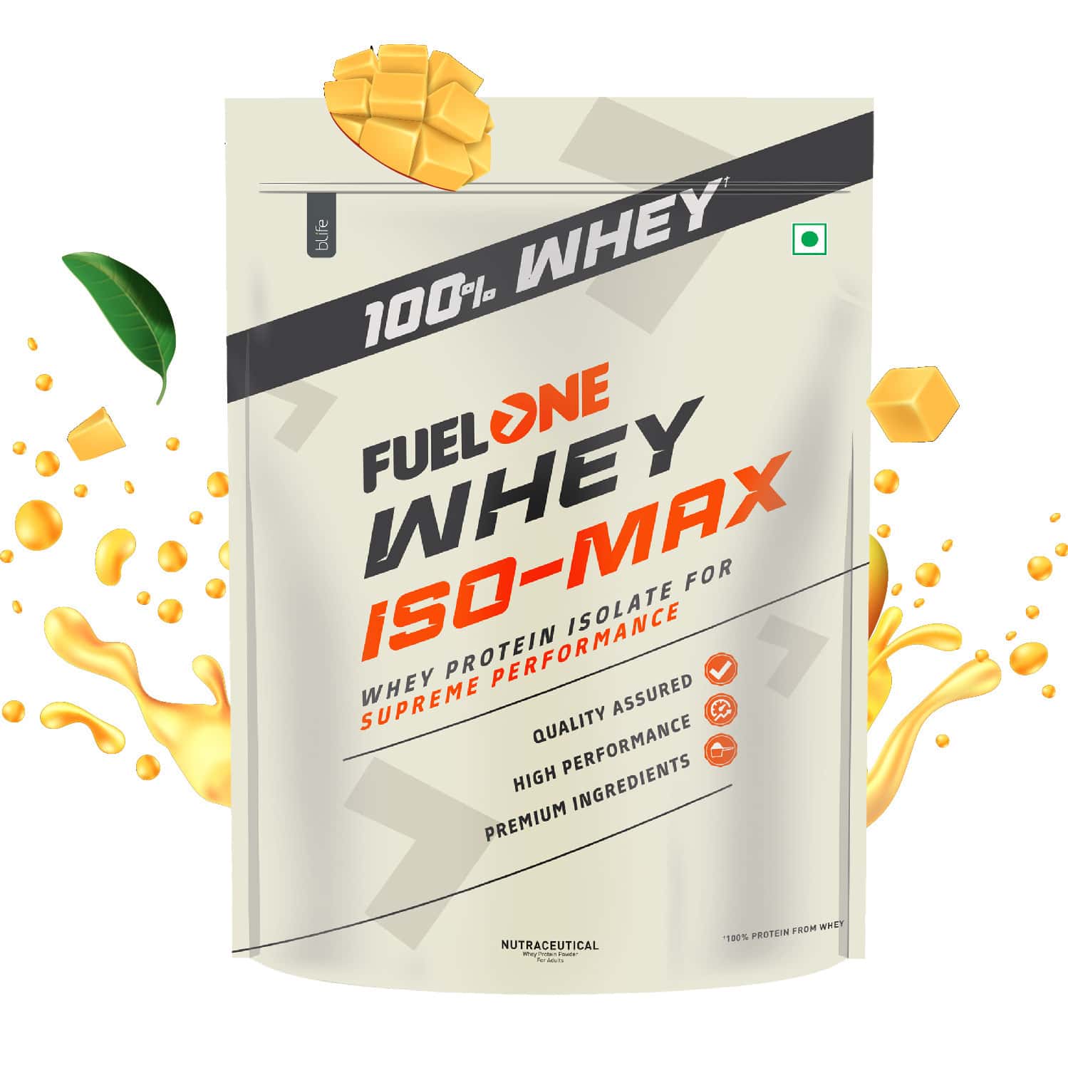 Buy FUELONE WHEY ISO-MAX, WHEY PROTEIN ISOLATE, 28G PROTEIN (MANGO, 1KG ...