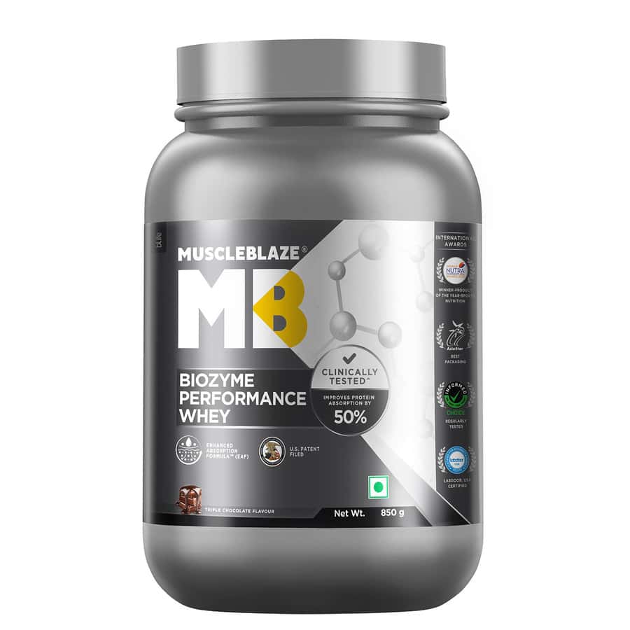 Buy MUSCLEBLAZE BIOZYME PERFORMANCE WHEY PROTEIN|LABDOOR USA CERTIFIED ...