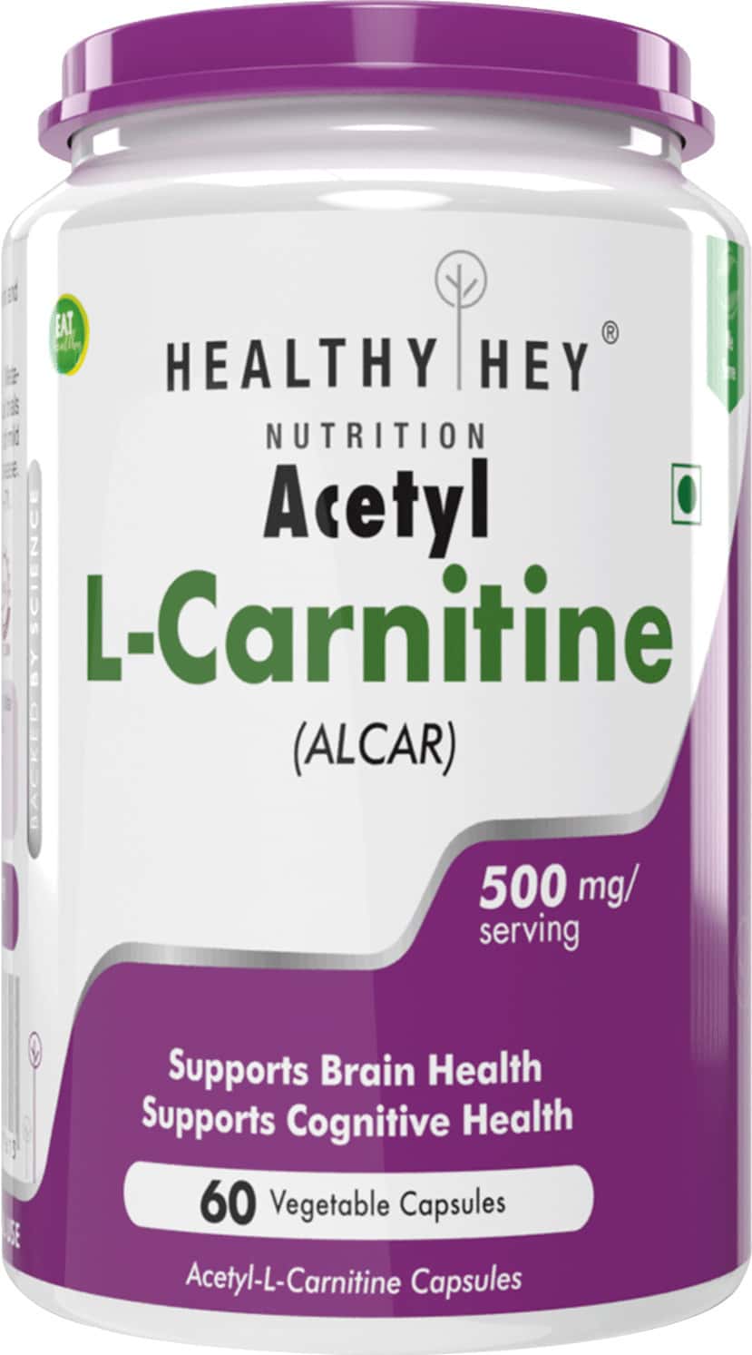 Buy HEALTHVIT ACETYL L CARNITINE (ALCAR) 500MG - 60 CAPSULES Online ...