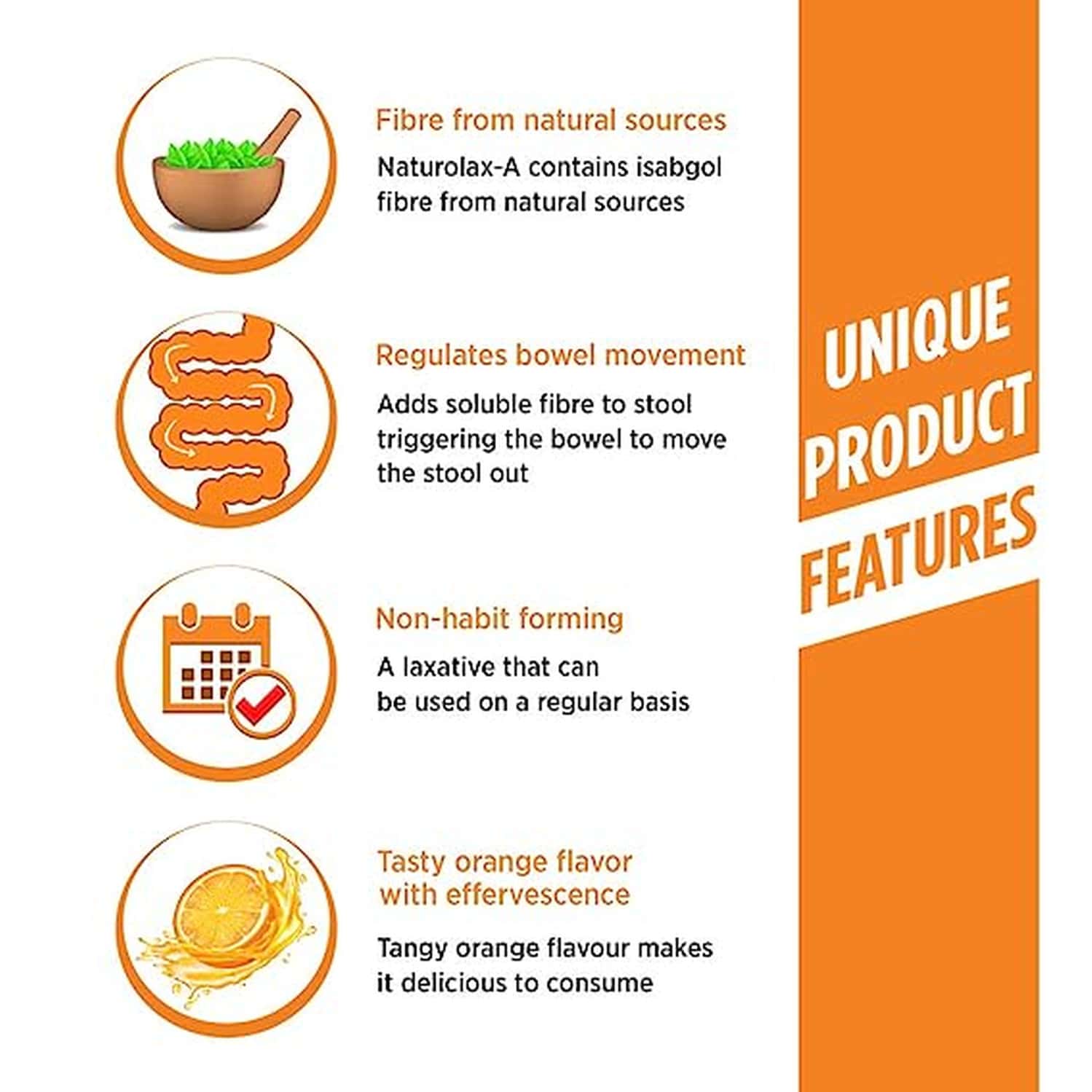 Buy NATUROLAX-A ISABGOL HUSK POWDER, EFFECTIVE FOR CONSTIPATION, ORANGE ...