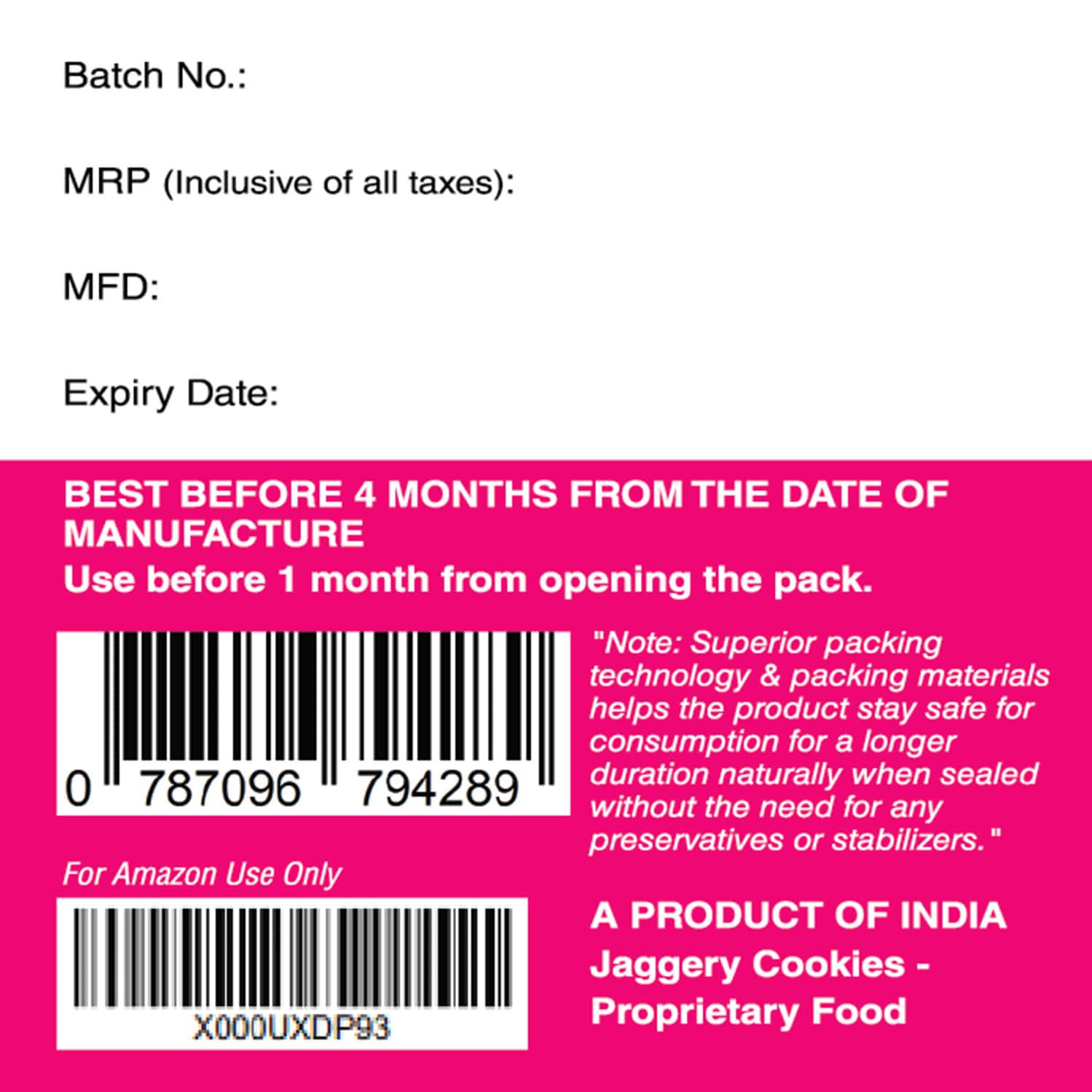 Buy EARLY FOODS PACK OF 6 - MULTIGRAIN MILLET JAGGERY COOKIES Online ...