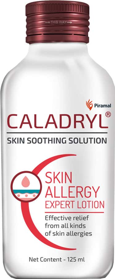 Buy CALADRYL SKIN ALLERGY LOTION FOR RASHES | SUNBURN | PRICKLY HEAT ...