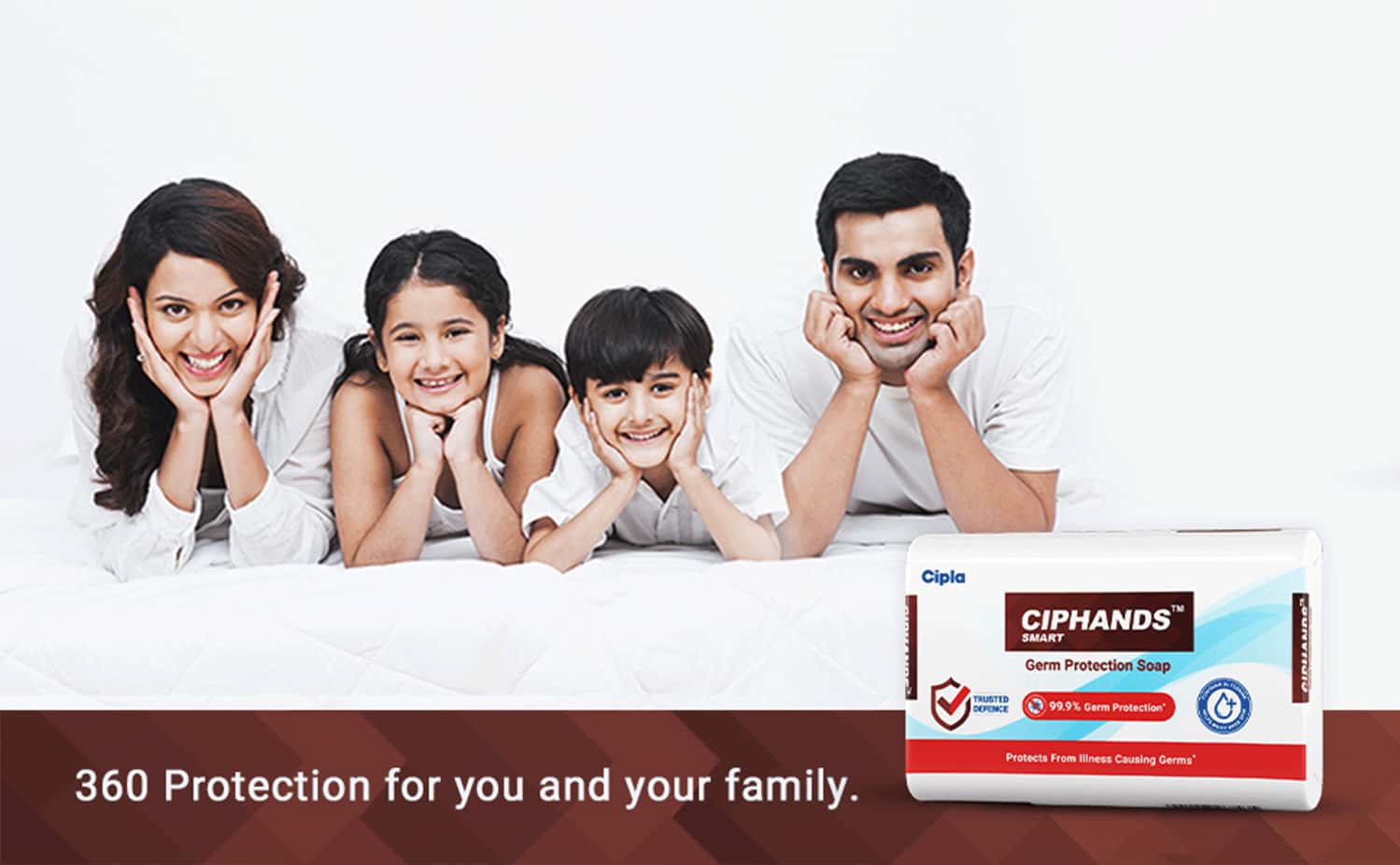 Buy CIPHANDS SMART-GERM PROTECTION SOAP-75GM (PACK OF 10) Online & Get ...