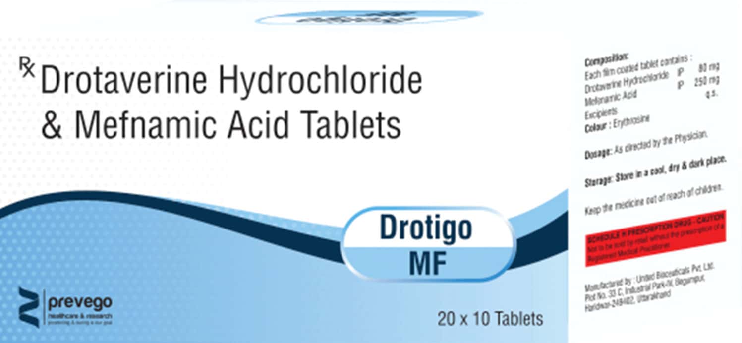 Buy Drotigo Mf Strip Of 10 Tablets Online at Flat 15% OFF | PharmEasy