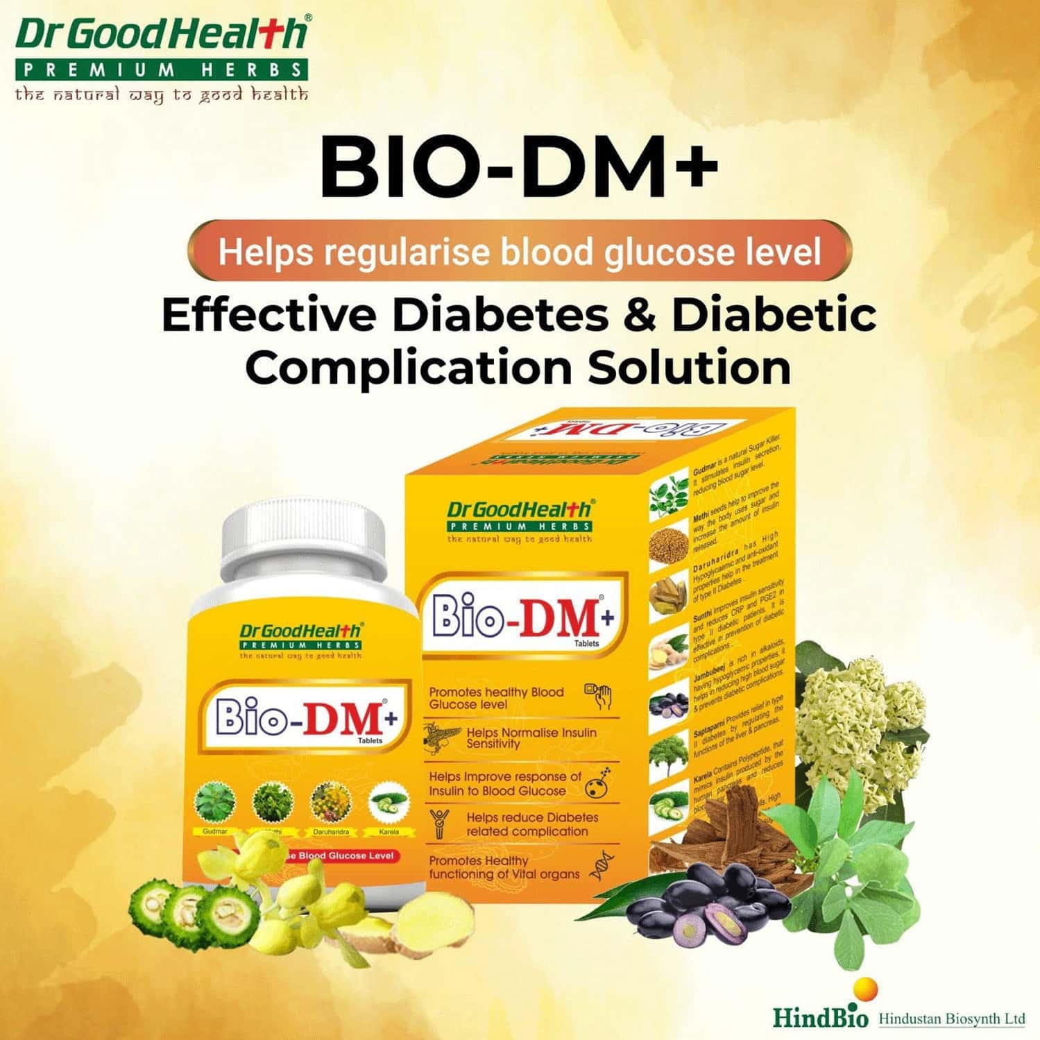 Buy DR GOODHEALTH BIO DM+ AYURVEDIC MEDICINE DIABETES CARE CONTROLS ...