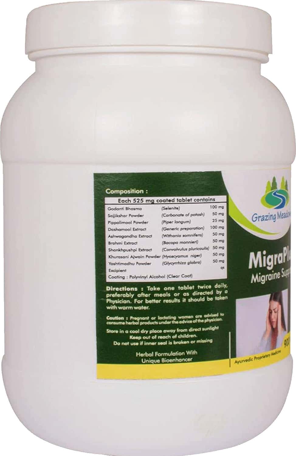 Buy GRAZING MEADOWS MIGRAPLUS 900 TABLETS | NATURAL SUPPLEMENT FOR ...