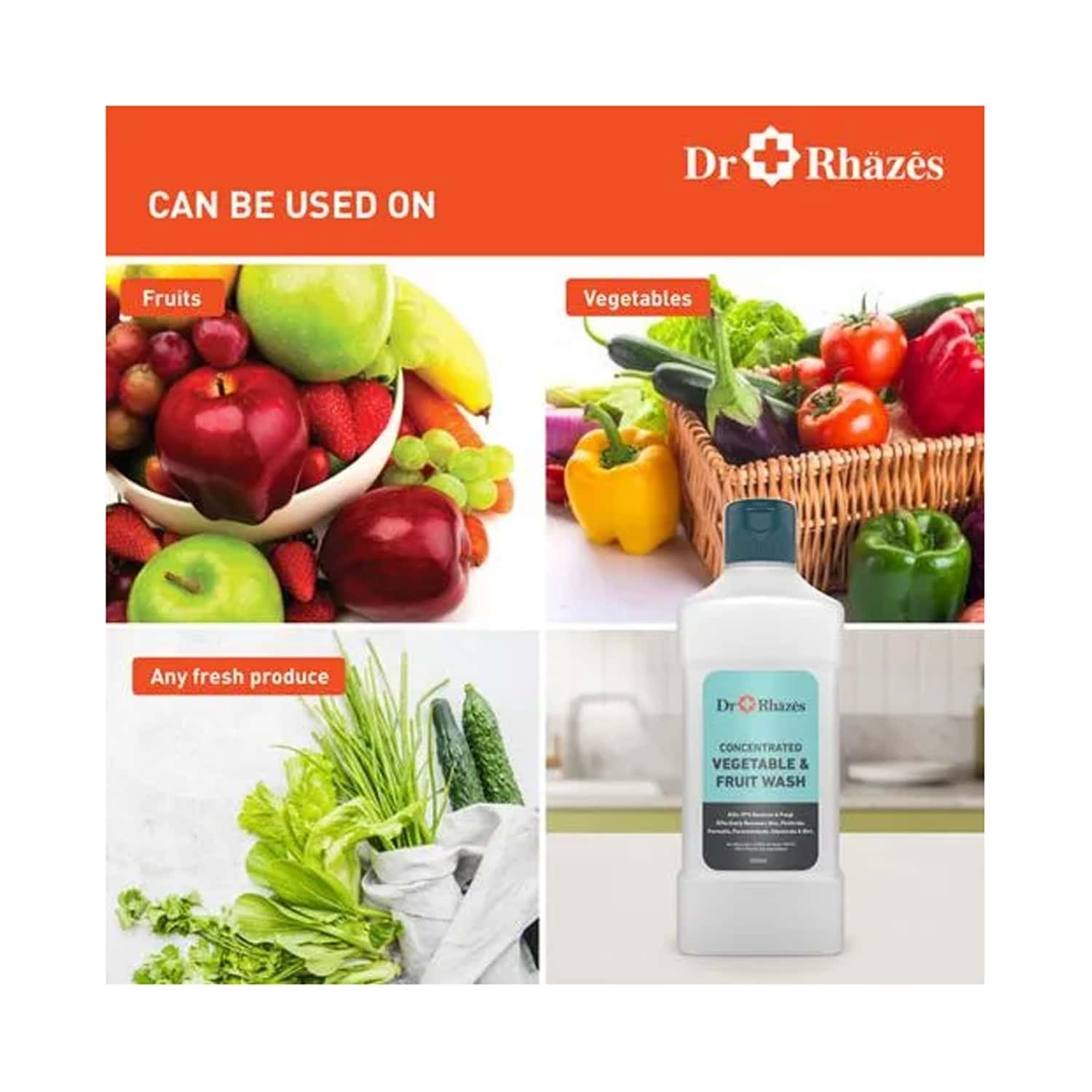 Buy DR RHAZES VEGETABLE FRUIT WASH 500 ML Online & Get Upto 60% OFF at ...