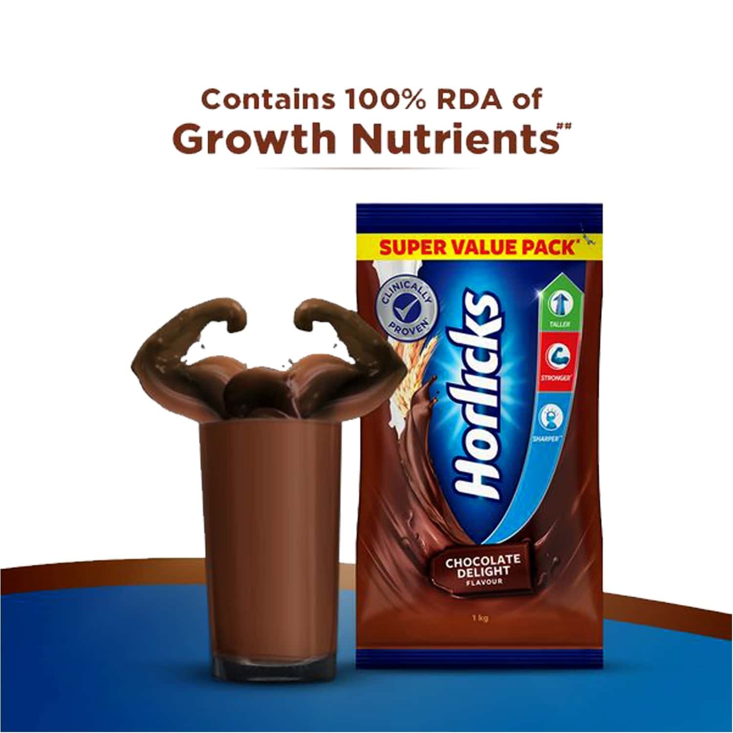 Buy HORLICKS CHOCOLATE DELIGHT POWDER REFILL 1 KG Online & Get Upto 60% ...