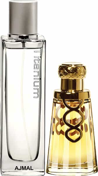 Buy AJMAL TITANIUM EDP 100ML PERFUME FOR MEN AND KHALLAB EDP OUDH 50ML ...
