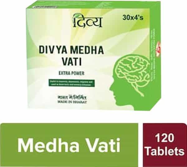 Buy PATANJALI DIVYA MEDHA VATI EXTRA POWER 120 TABLETS Online & Get ...