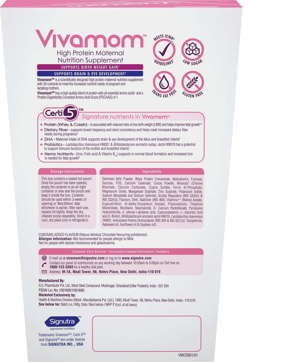 Buy VIVAMOM CHOCOLATE MATERNAL NUTRITION POWDER REFILL OF 400 G Online ...