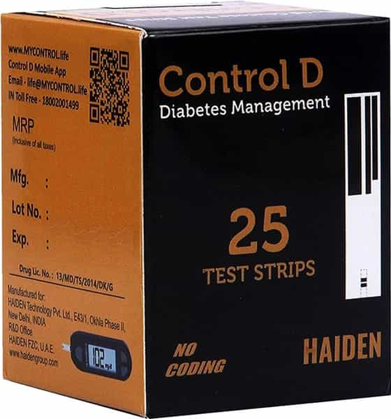 Buy CONTROL D TEST STRIPS - 50 STRIPS Online & Get Upto 60% OFF at ...