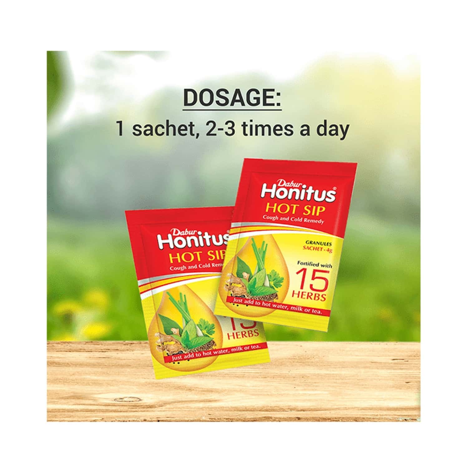 Buy DABUR HONITUS HOT SIP AYURVEDIC GRANULES SACHET 28 GM Online & Get ...