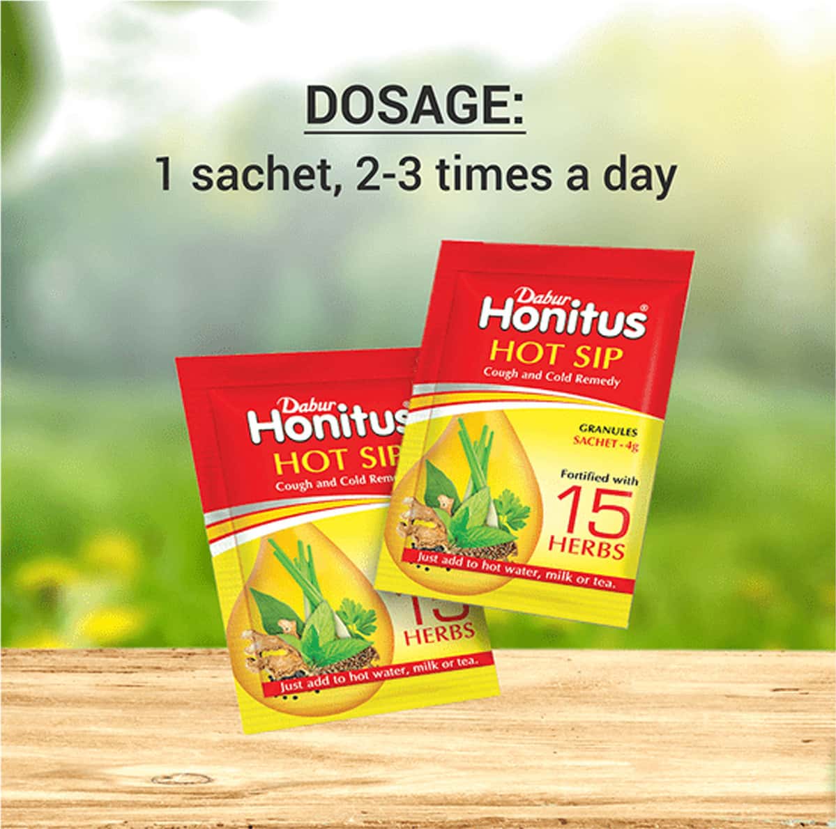 Buy DABUR HONITUS HOT SIP AYURVEDIC GRANULES SACHET 28 GM Online & Get ...