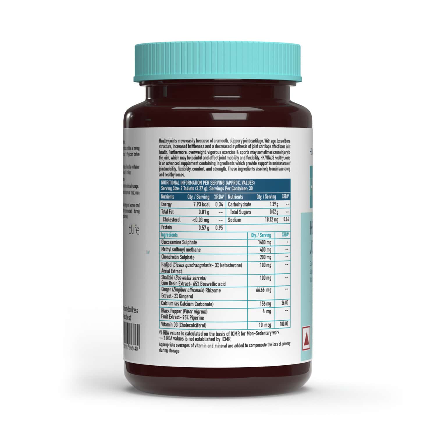 Buy HEALTHKART HK VITALS JOINT SUPPORT SUPPLEMENT, WITH GLUCOSAMINE ...