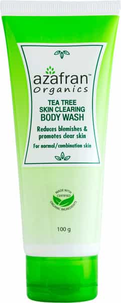 Buy AZAFRAN ORGANIC TEA TREE SKIN CLEARING BODY WASH (100GM) Online ...