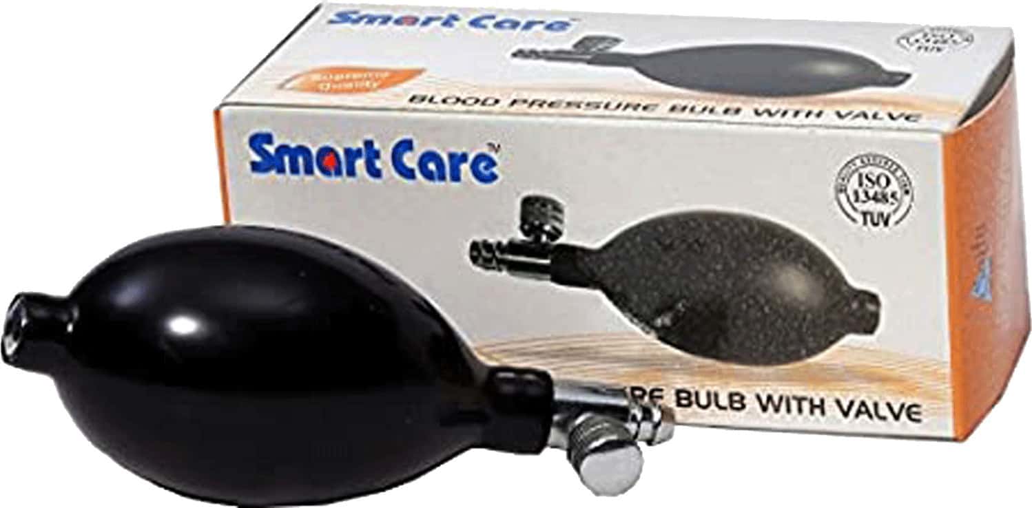 Buy SMARTCARE BP MONITOR BULB WITH VALVE LATEX - BLACK Online & Get ...