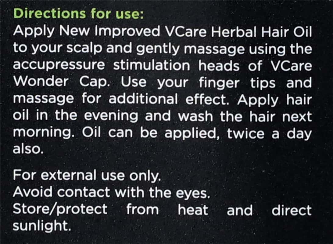Buy VCARE NEW IMPROVED HAIR OIL WITH WOUNDER CAP - 100ML Online & Get ...