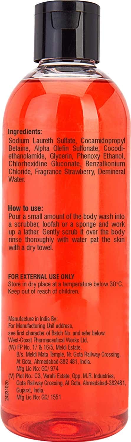 Buy THE BATH STORE STRAWBERRY SPARKLE BODY WASH - 300ML Online & Get ...