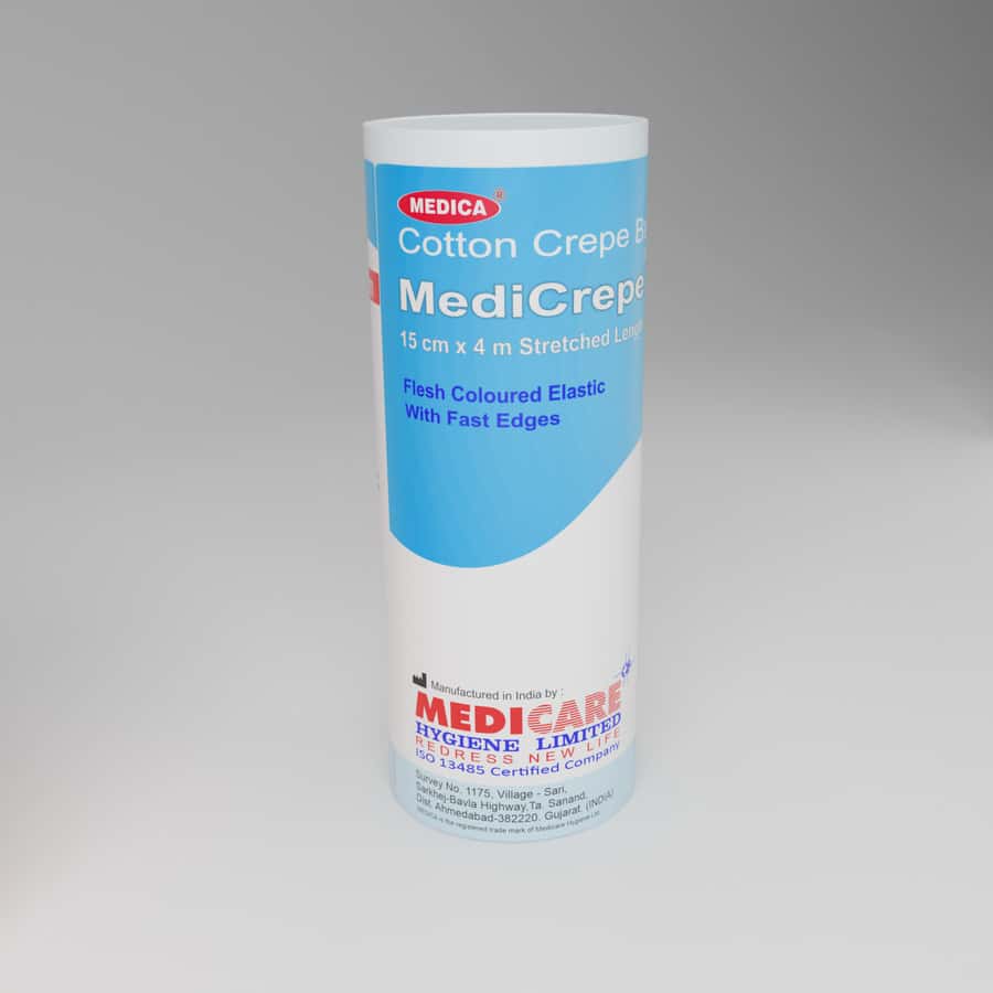 Buy MEDICA MEDICREPE COTTON CREPE BANDAGE 15 CM X 4 MTR Online & Get ...