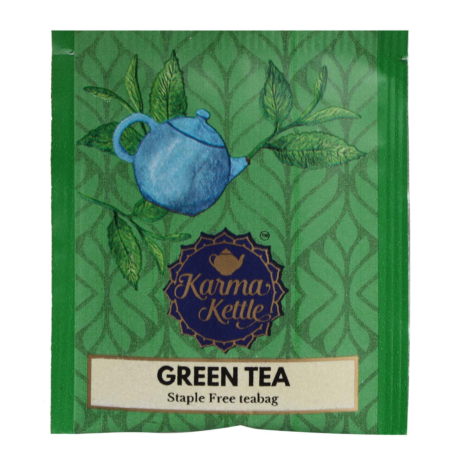 Buy KARMA KETTLE GREEN TEA UNBLEACHED AND STAPLE-FREE 25 TEABAGS Online ...