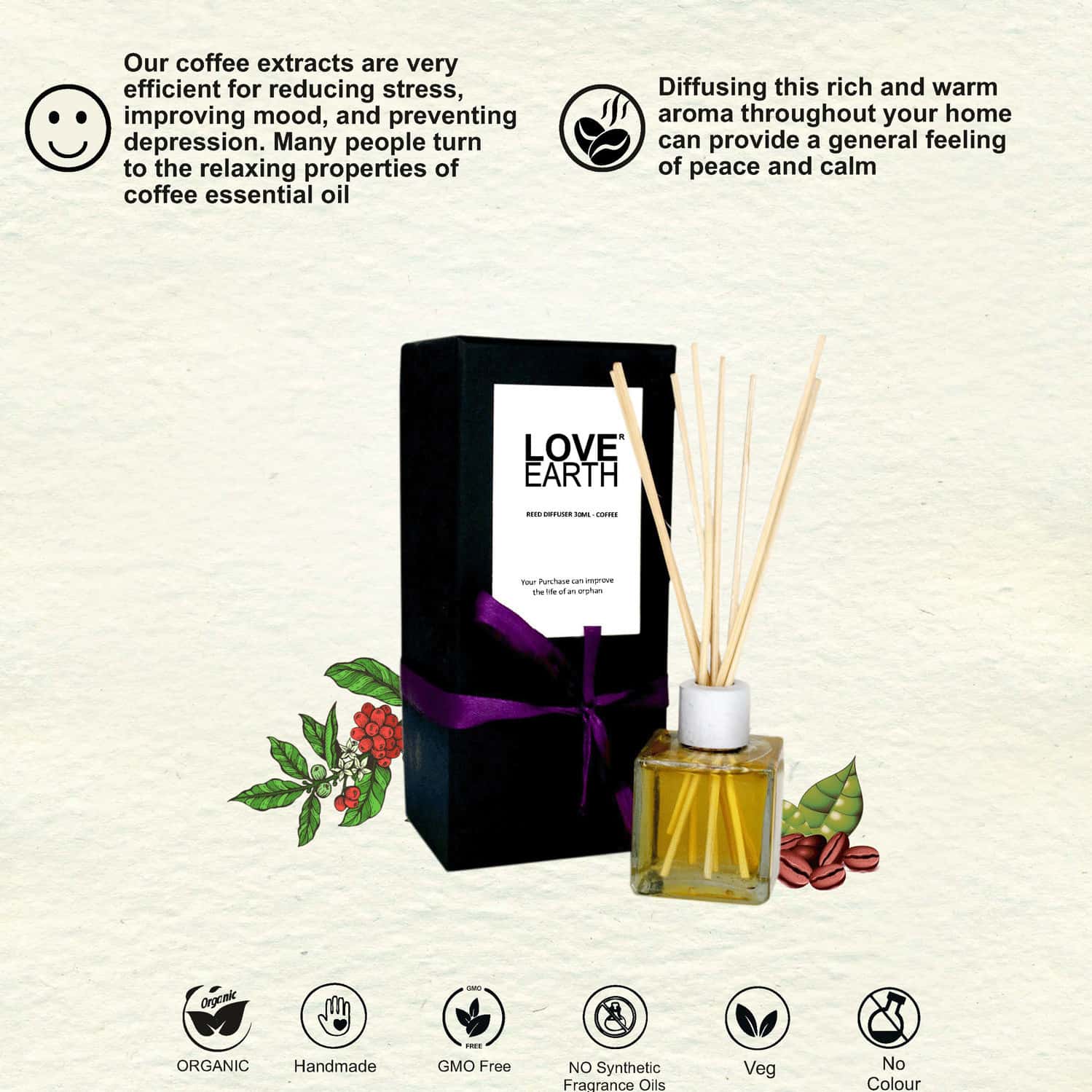 Buy LOVE EARTH REED DIFFUSER-COFFEE Online & Get Upto 60% OFF at PharmEasy