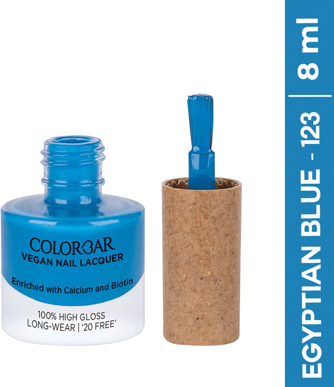 Buy COLORBAR VEGAN NAIL LACQUER EGYPTIAN BLUE 8 ML Online & Get Upto 60 ...
