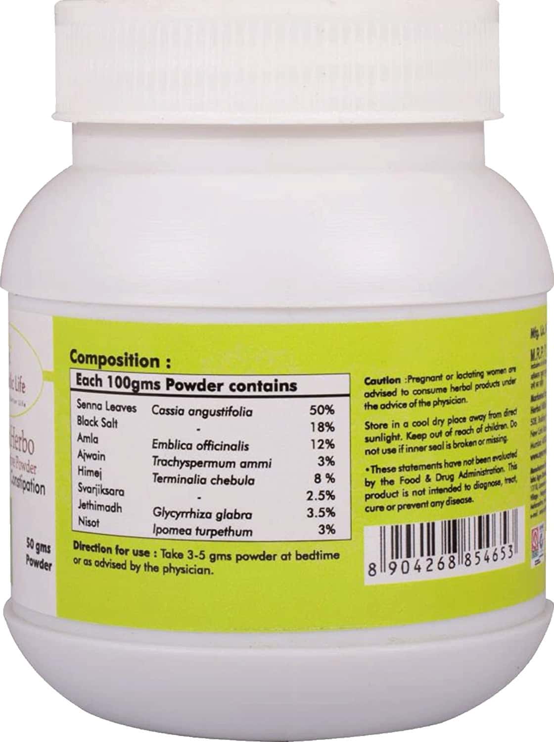 Buy AL-AYURVEDIC LIFE AARAMHERBO LAXATIVE POWDER - 50 GMS PACK OF 2 ...