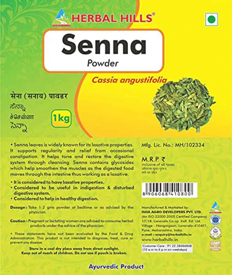 Buy HERBAL HILLS SENNA POWDER - 1KG - PACK OF 2 Online & Get Upto 60% ...