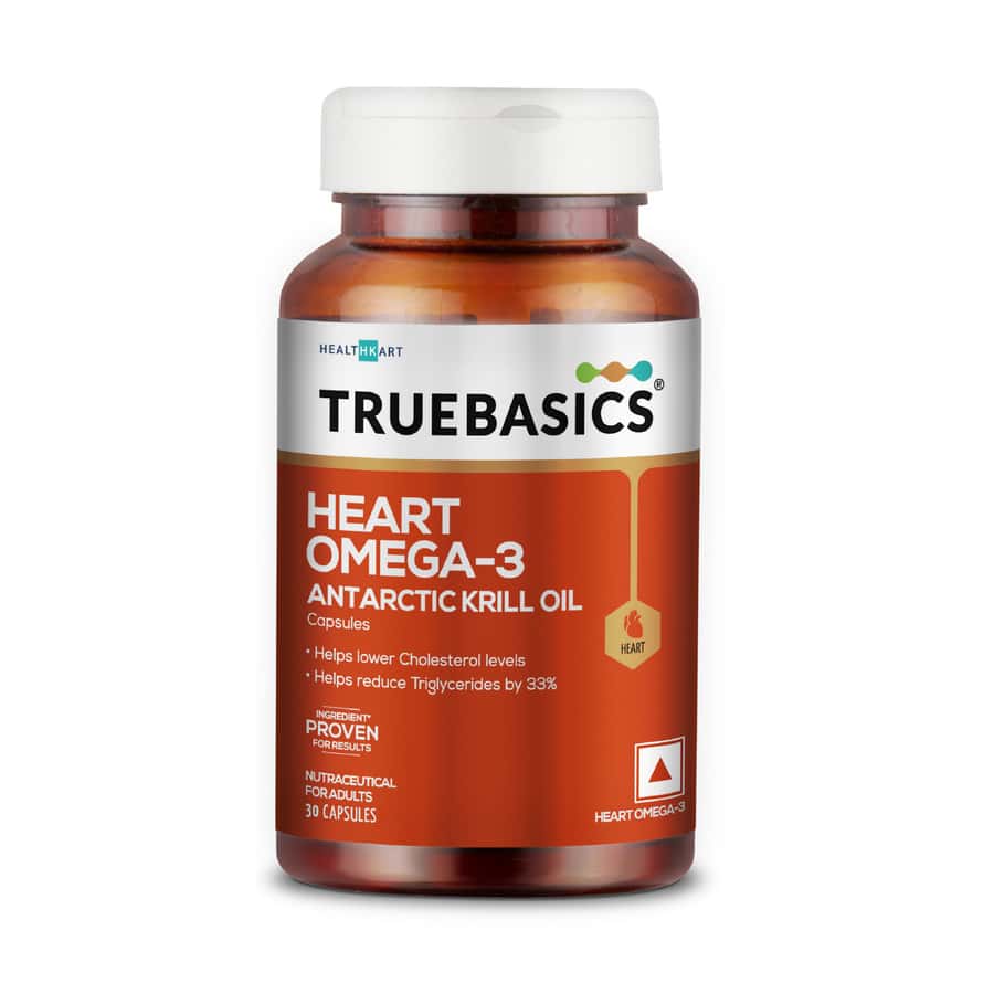 Buy TRUEBASICS OMEGA 3 FISH OIL CAPSULES - 30 CAPSULES Online & Get ...
