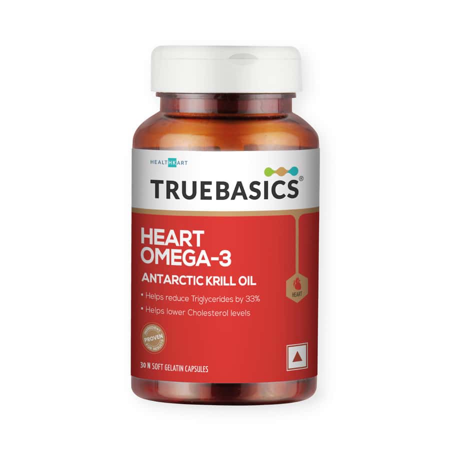 Buy TRUEBASICS OMEGA 3 FISH OIL CAPSULES - 30 CAPSULES Online & Get ...